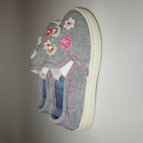Disney, princess | Shoes | Disney Princess Pink Flower Denim Girls ...